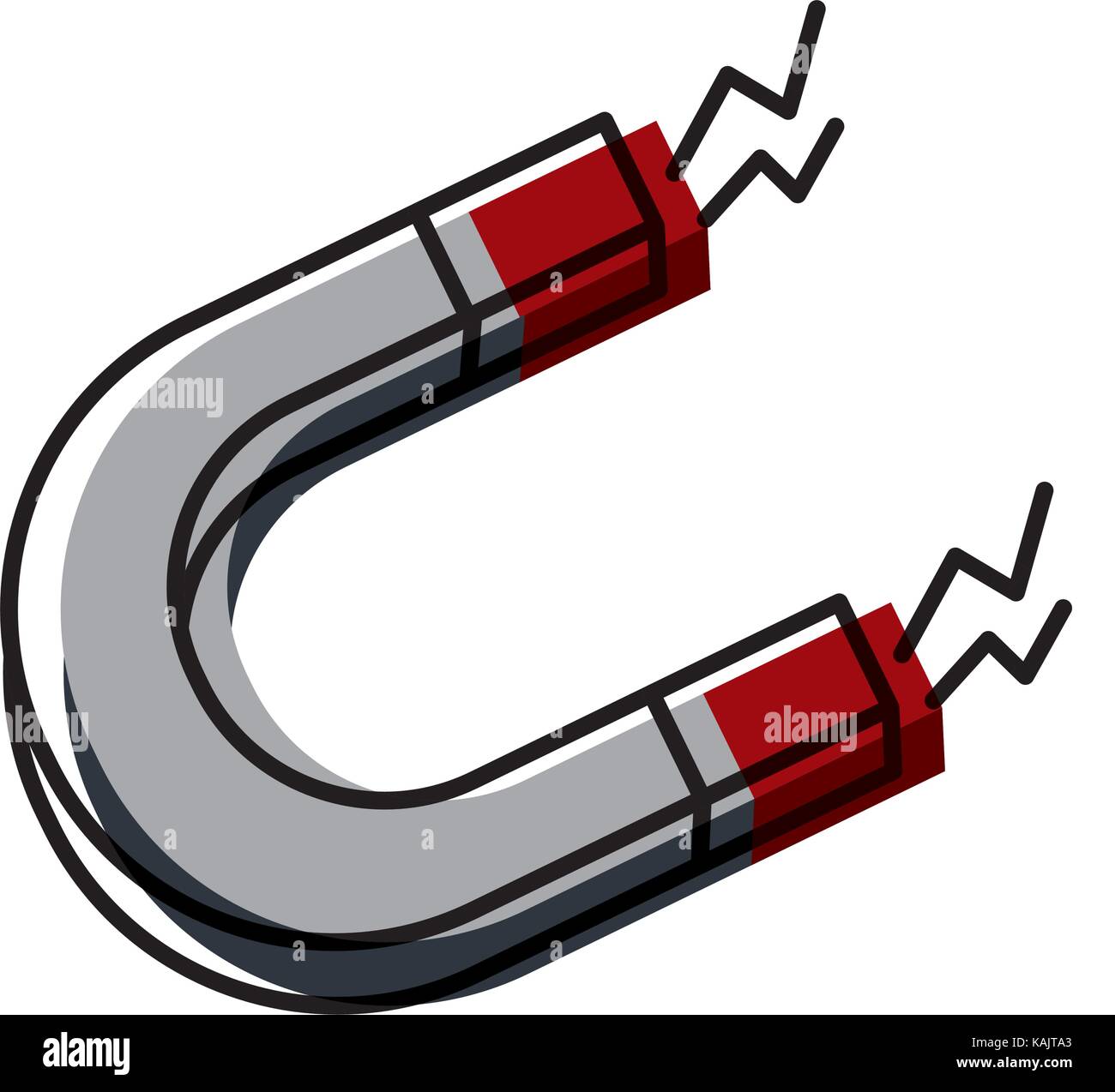 Magnetic U symbol Stock Vector Image & Art - Alamy