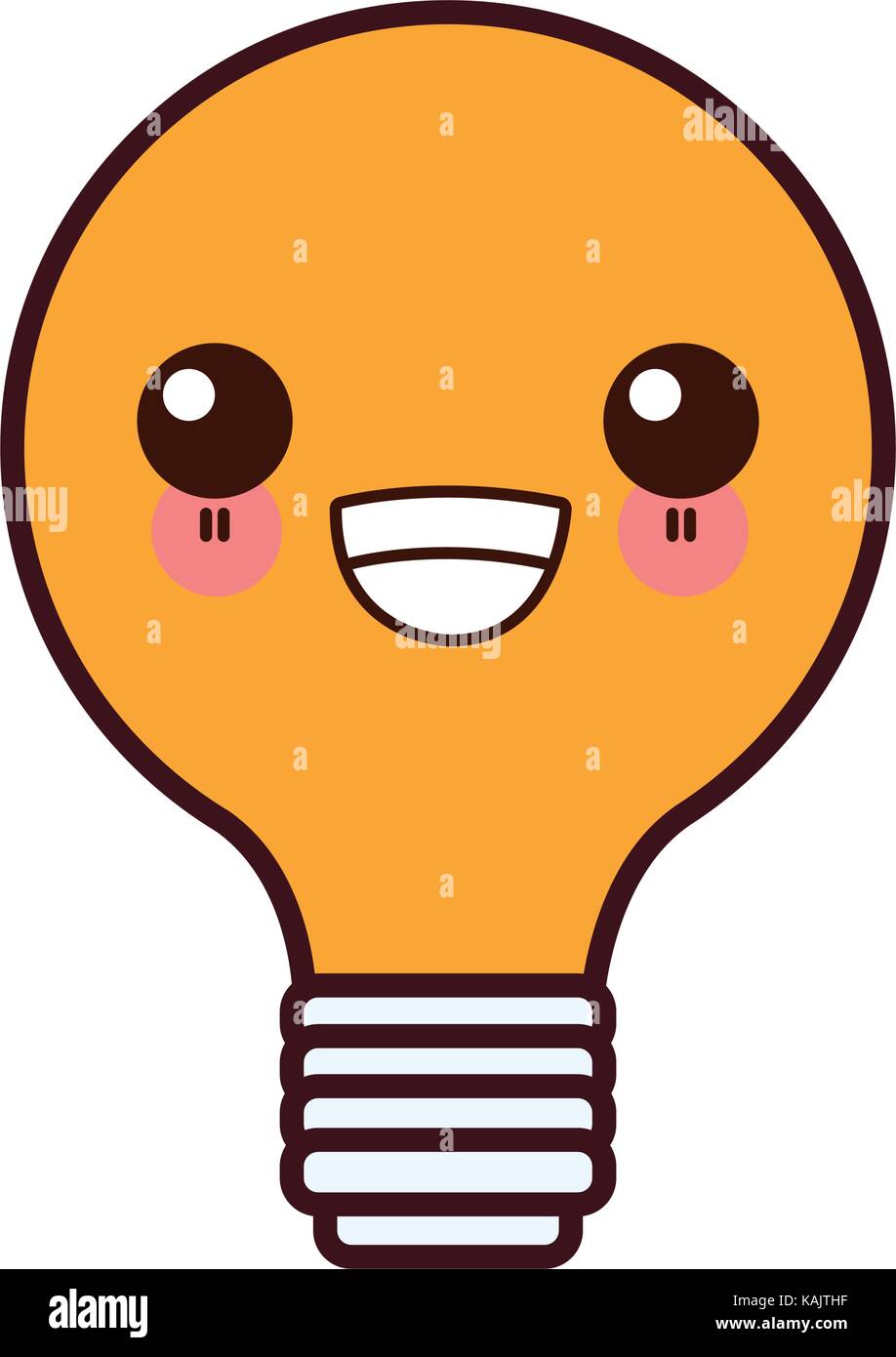 Bulb light energy kawaii cartoon Stock Vector Image & Art - Alamy