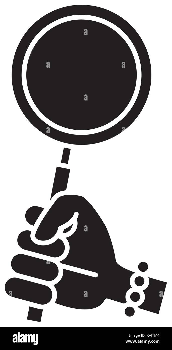 Magnifying glass symbol Stock Vector Image & Art - Alamy