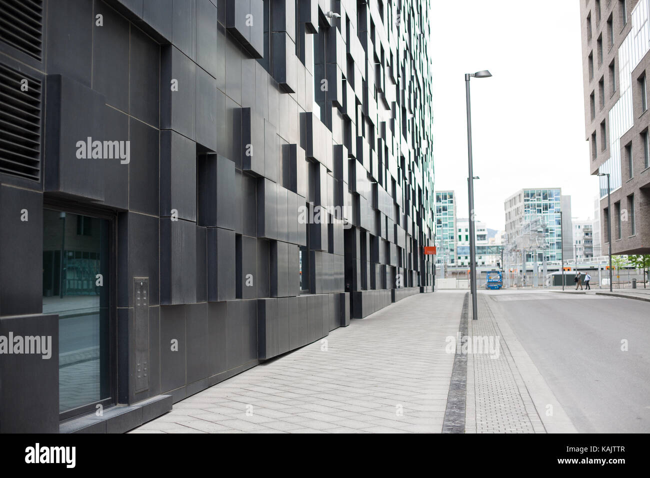 Modern streets of Oslo popular buildings scandinavian architecture ...