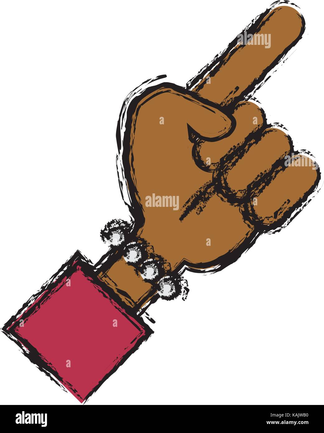 Hand symbol isolated Stock Vector Image & Art - Alamy