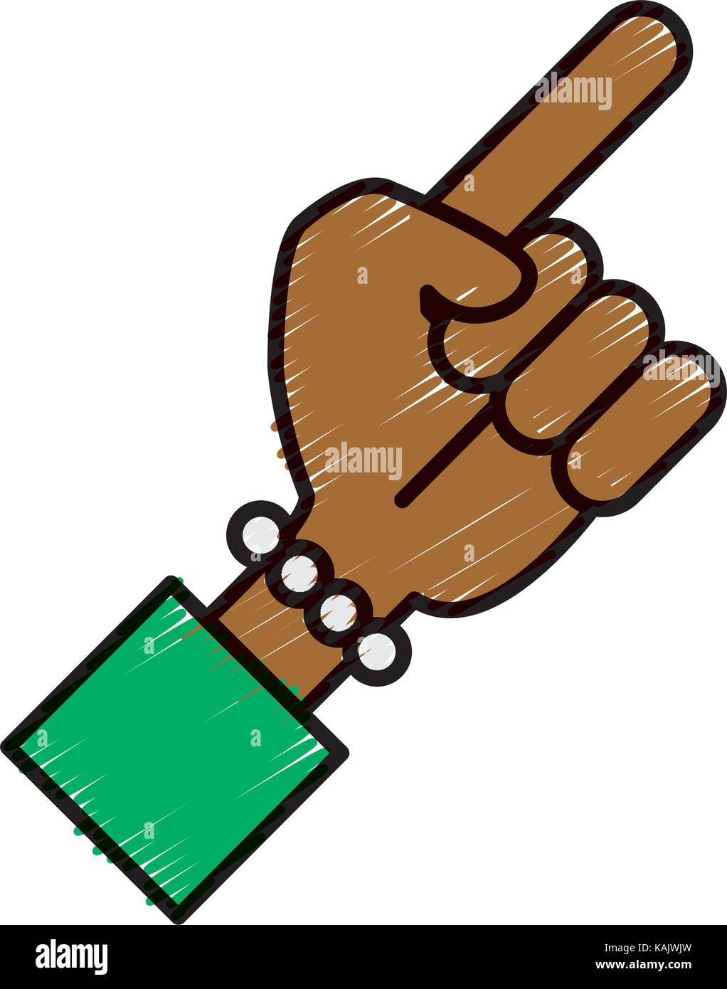 Hand symbol isolated Stock Vector Image & Art - Alamy