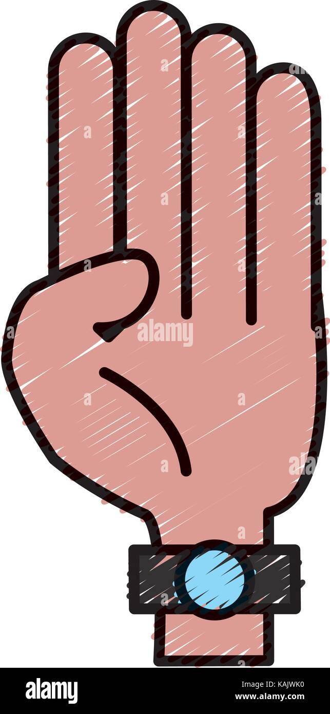 Hand symbol isolated Stock Vector Image & Art - Alamy
