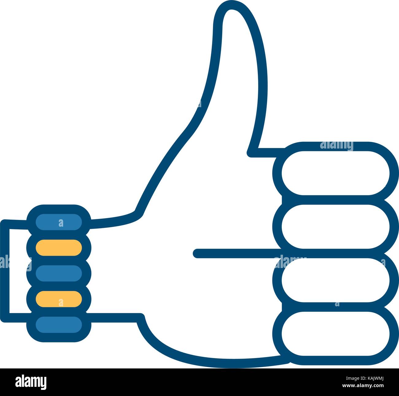 Hand thumb up Stock Vector Image & Art - Alamy