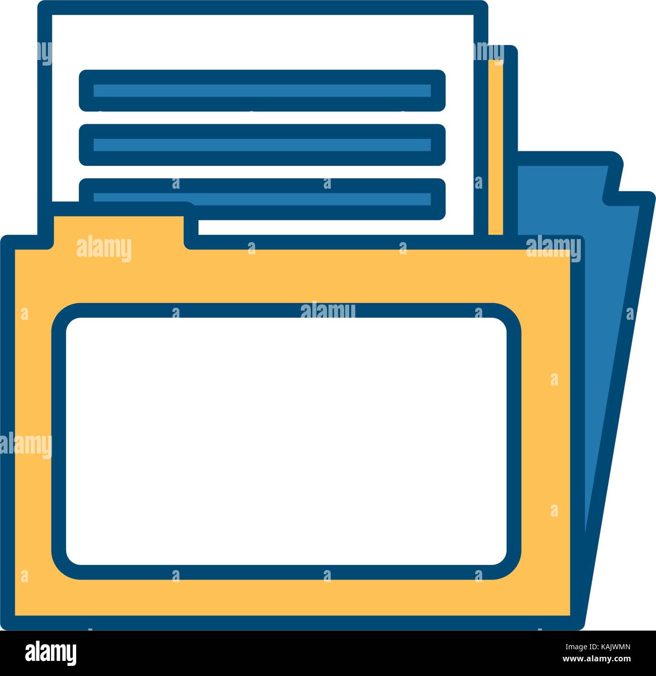 Folder document symbol Stock Vector Image & Art - Alamy