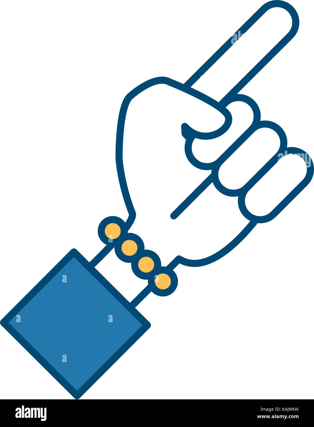 Hand symbol isolated Stock Vector Image & Art - Alamy