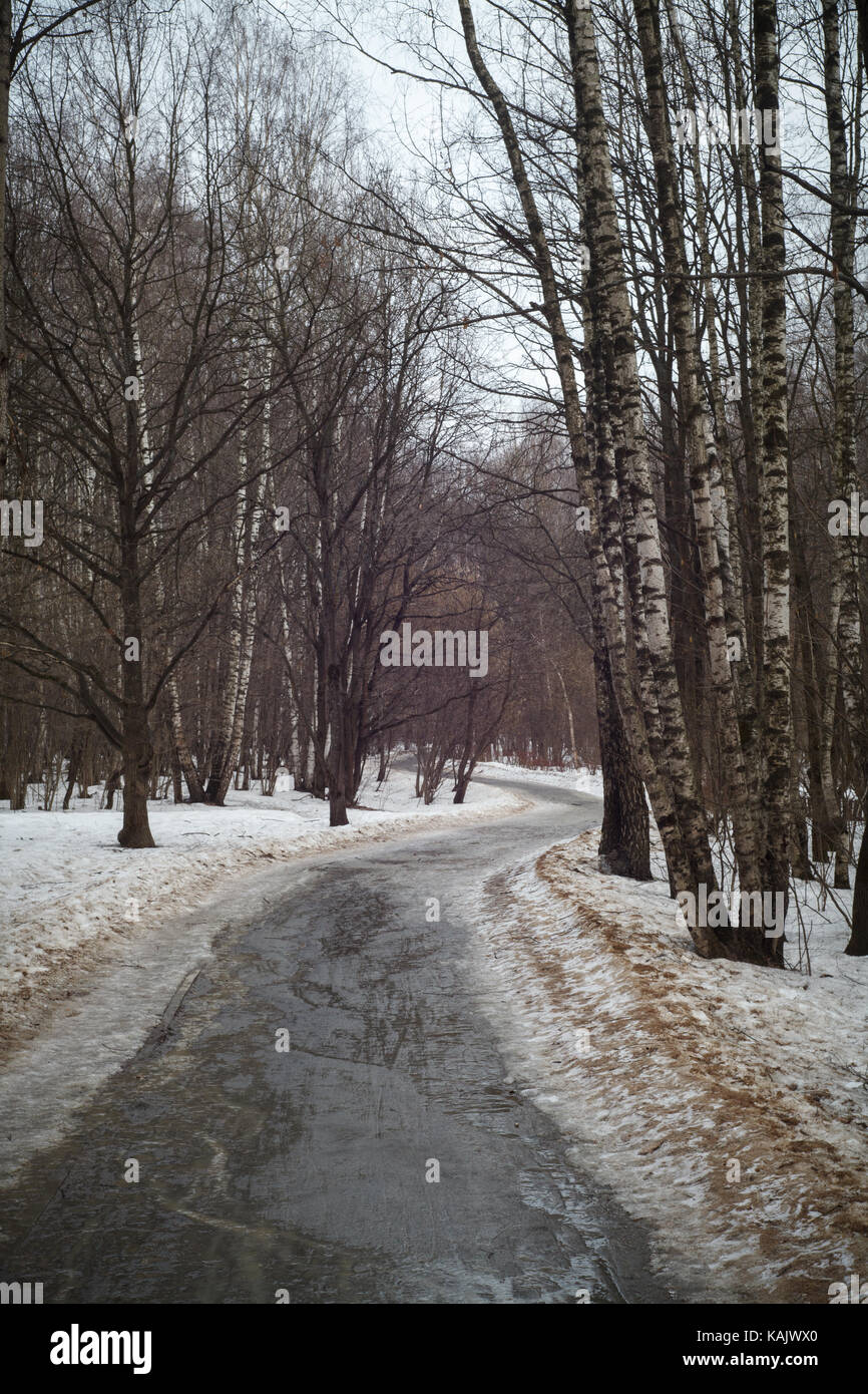 Spring snow melt along hi-res stock photography and images - Alamy