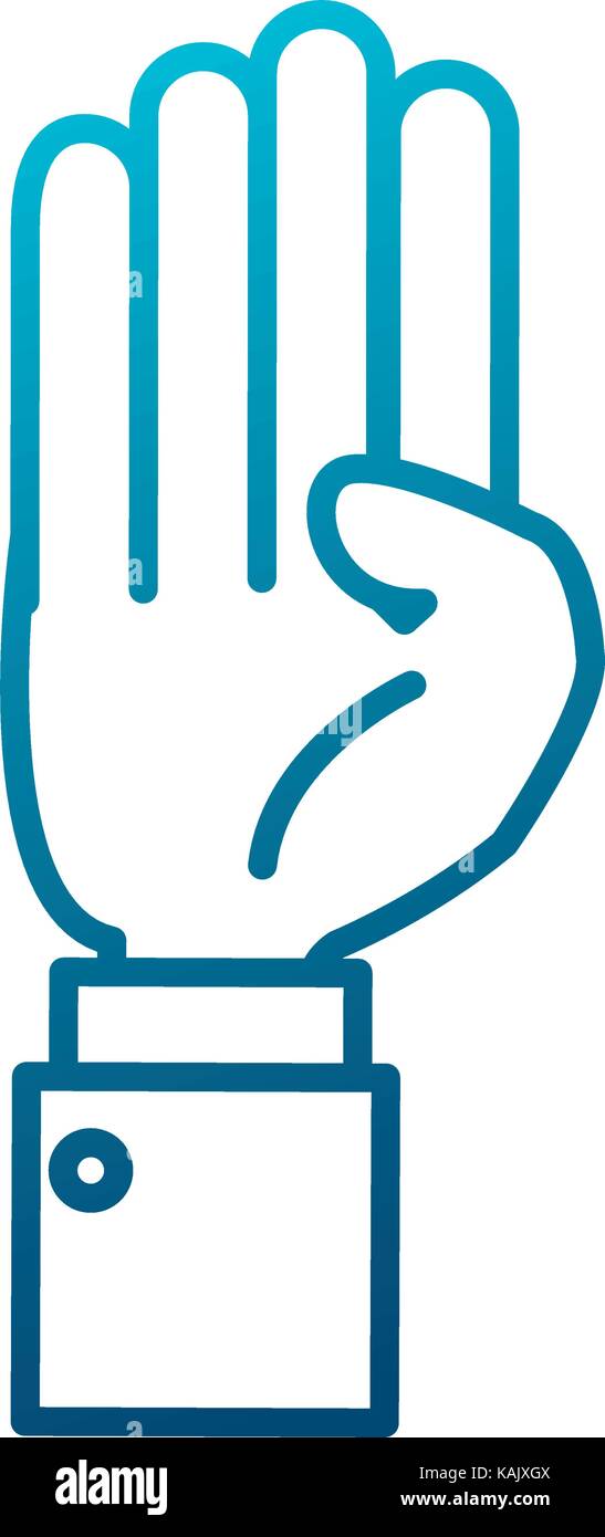 Hand symbol isolated Stock Vector Image & Art - Alamy