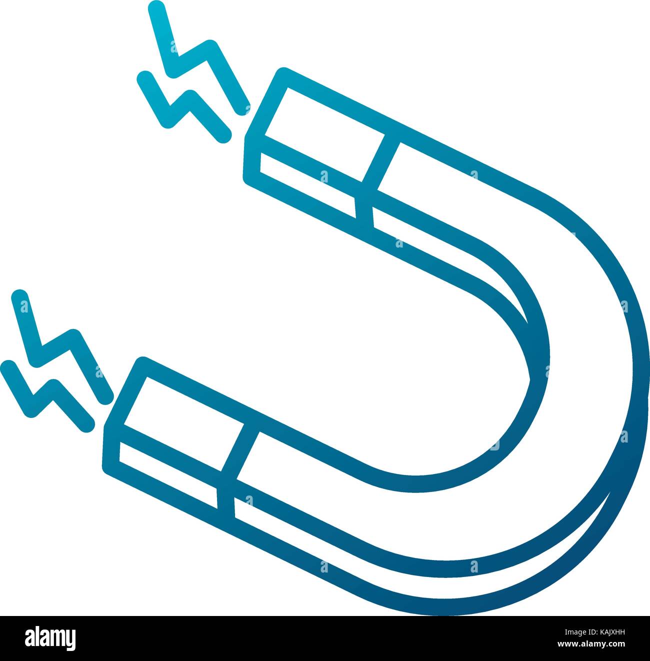 Magnetic U symbol Stock Vector Image & Art - Alamy