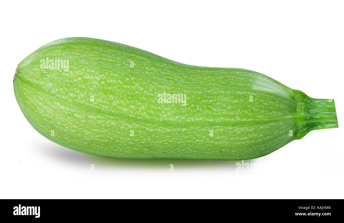 Fresh zucchini isolated on a white background Stock Photo - Alamy
