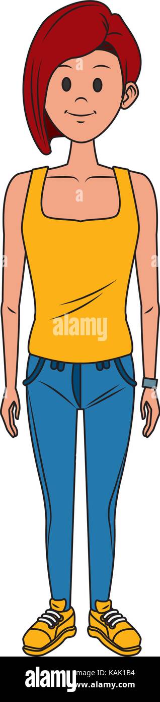 Young woman cartoon Stock Vector Image & Art - Alamy