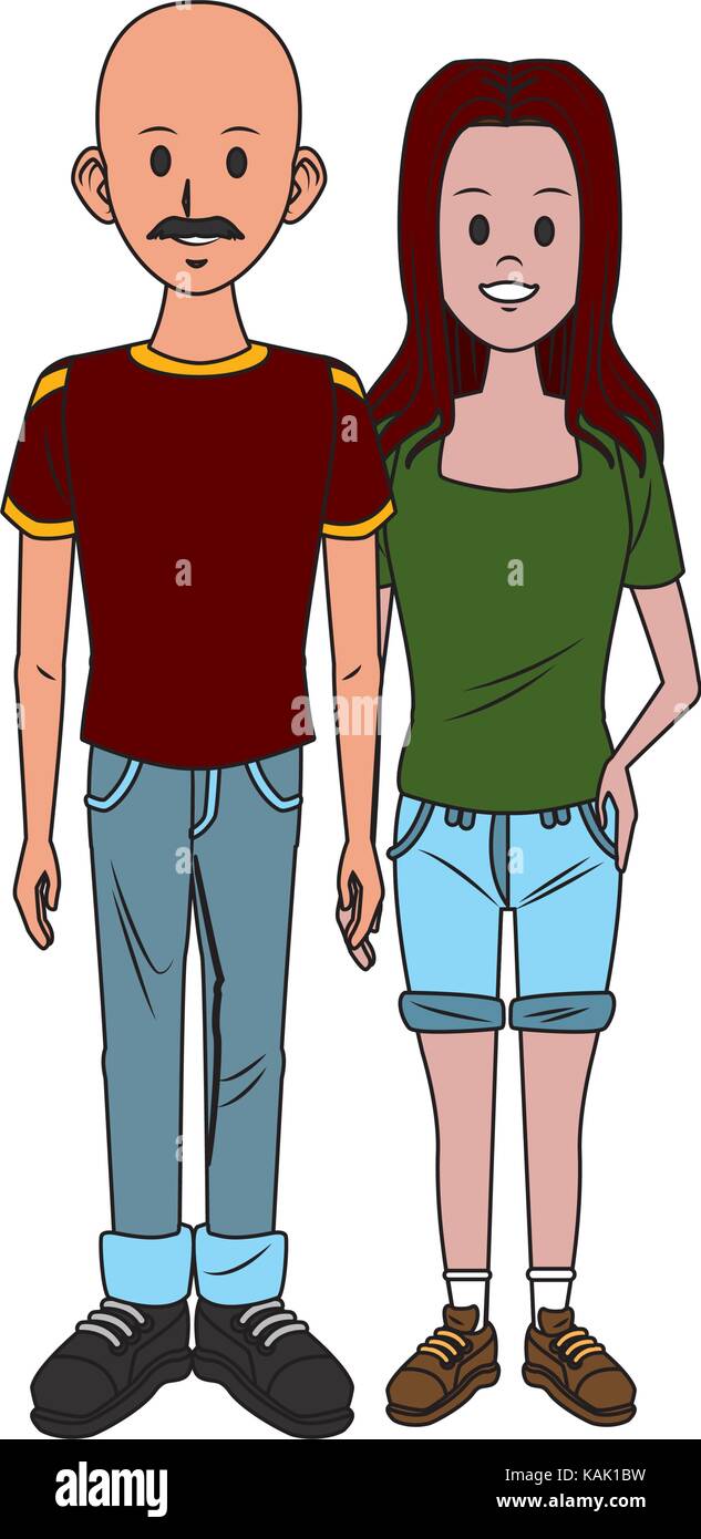 Young couple cartoon Stock Vector Image & Art - Alamy