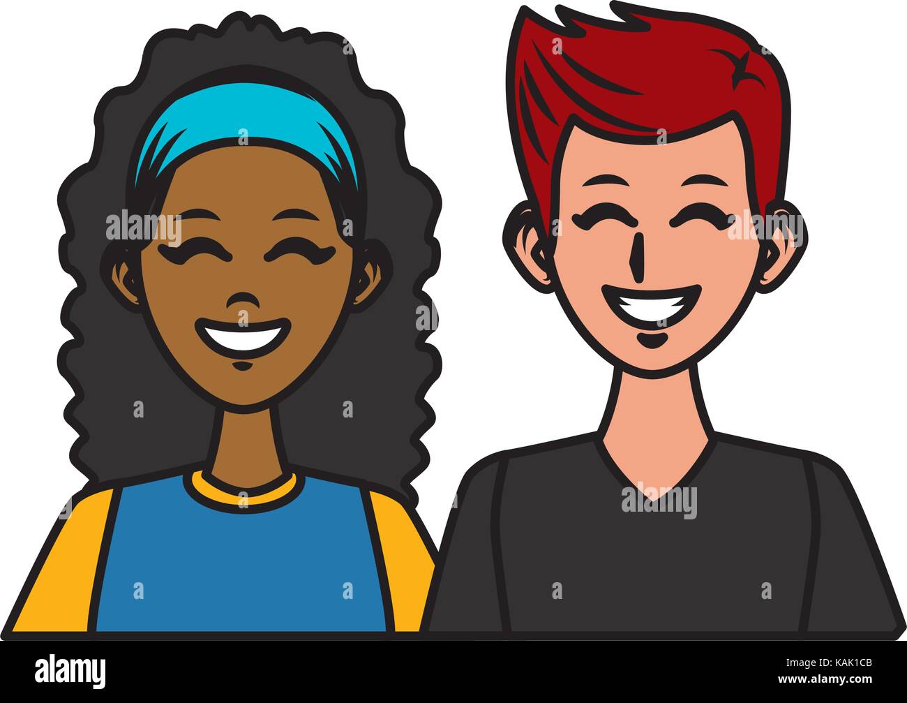 Young couple cartoon Stock Vector Image & Art - Alamy