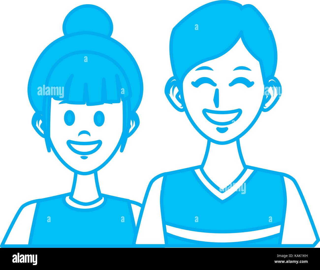 Young couple cartoon Stock Vector Image & Art - Alamy