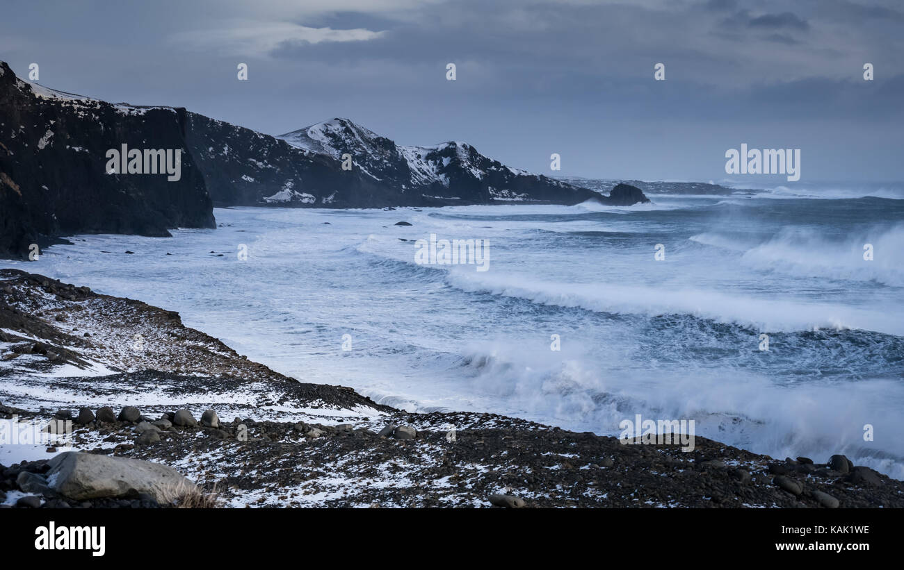 View over Ocean from the Southern Peninsula (close to Grindavik ...