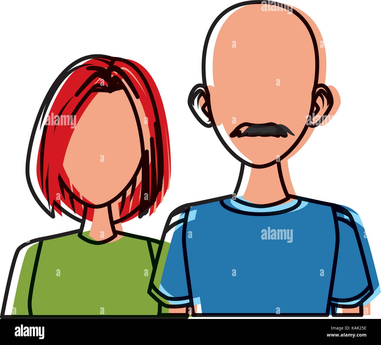 Young couple cartoon Stock Vector Image & Art - Alamy