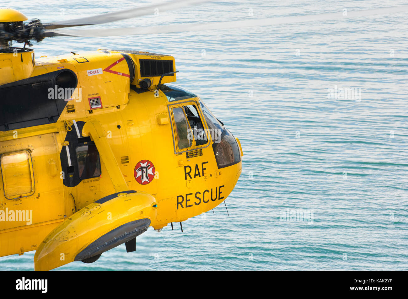 Actual Cliff Rescue by RAF Search and Rescue Sea King Helicoter at ...