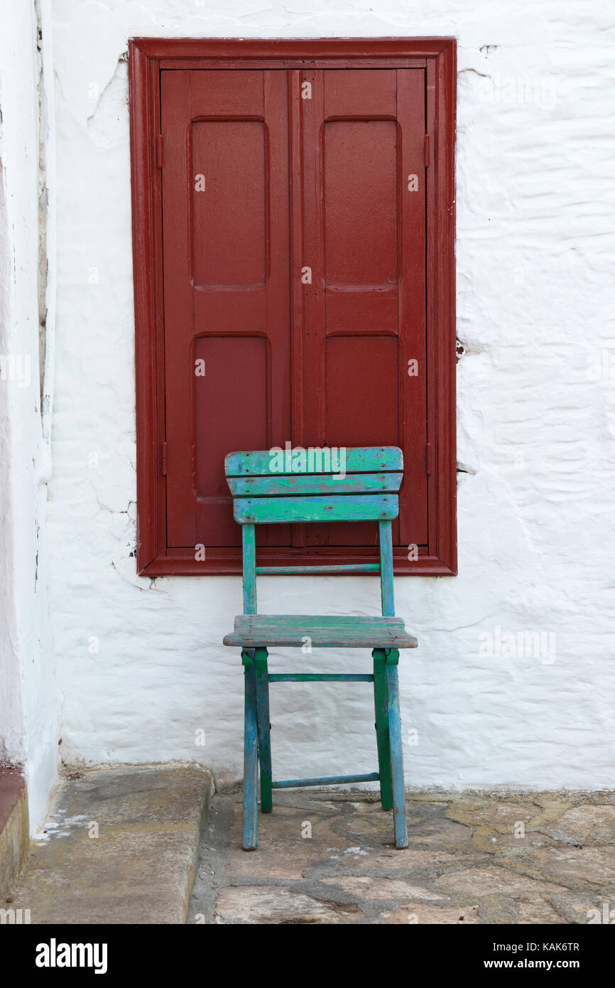 Courtyard of the Monastery of St John, Halki, Greece Stock Photo - Alamy