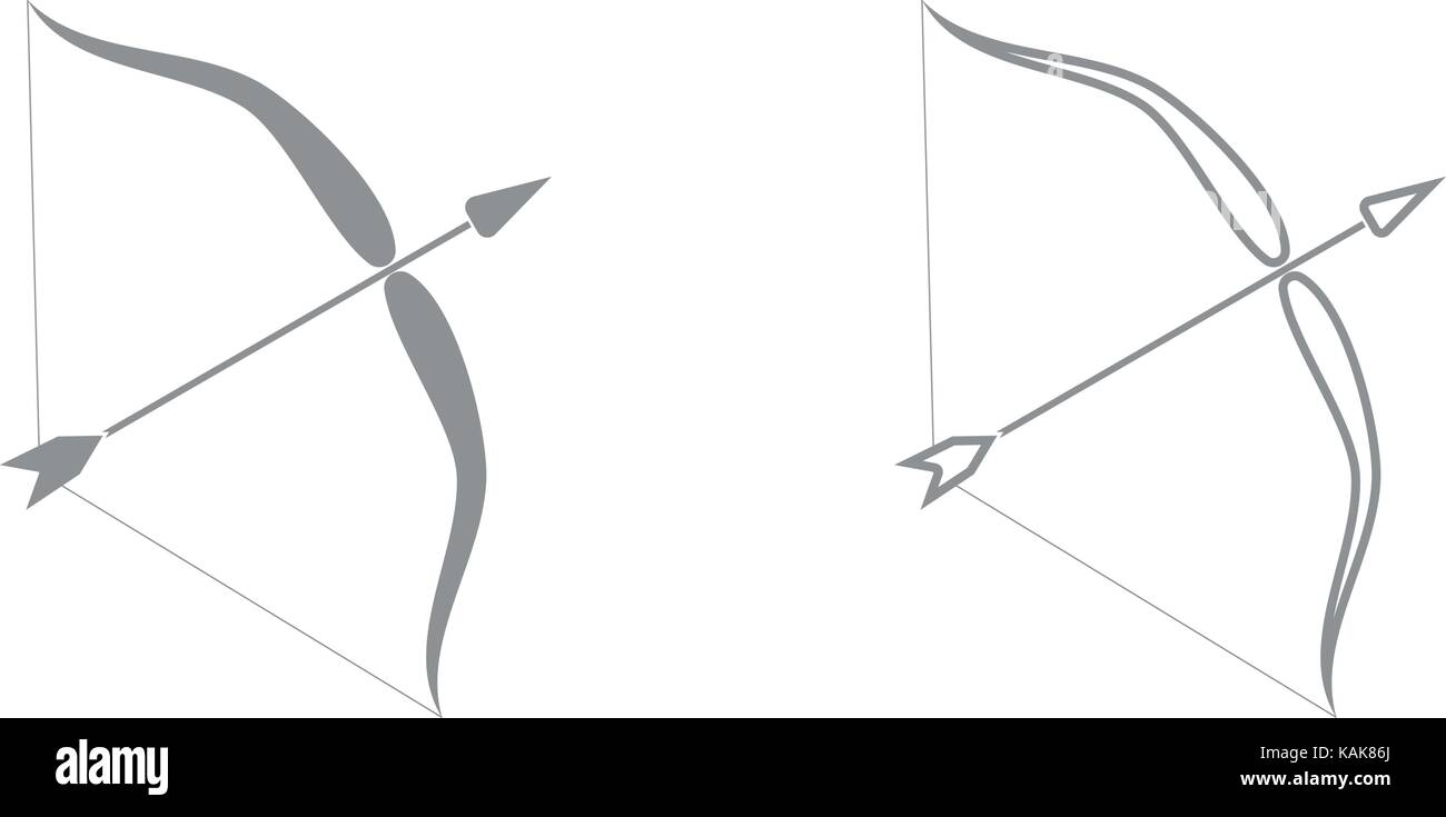 Bow string arrow Stock Vector Images - Alamy