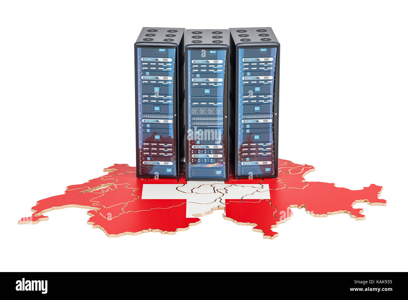 Datacenter racks Cut Out Stock Images & Pictures - Alamy