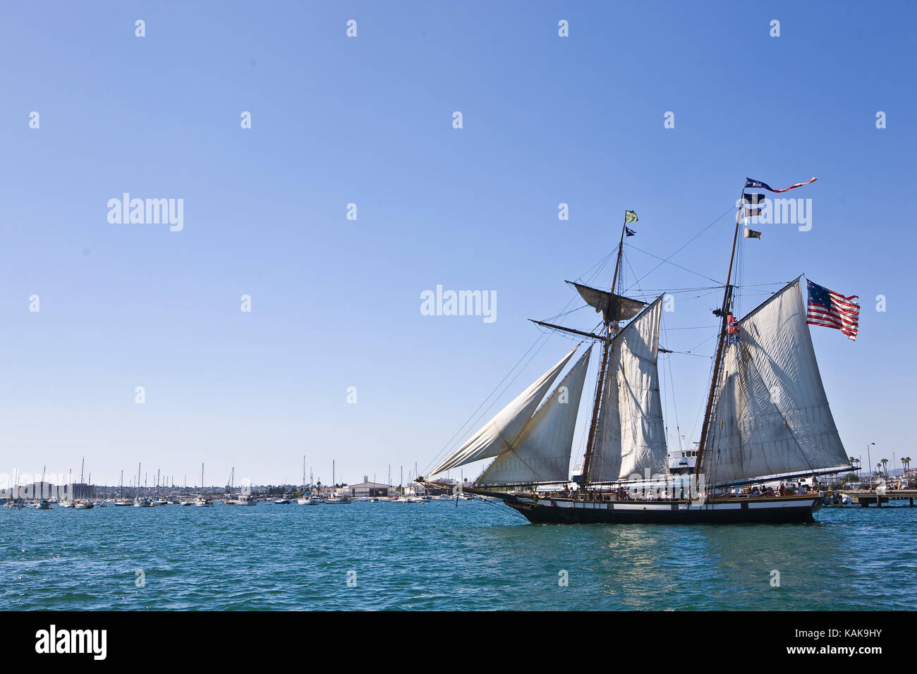Tall Ship Lynx at the Festival of Sail in San Diego, CA US. Lynx is an ...