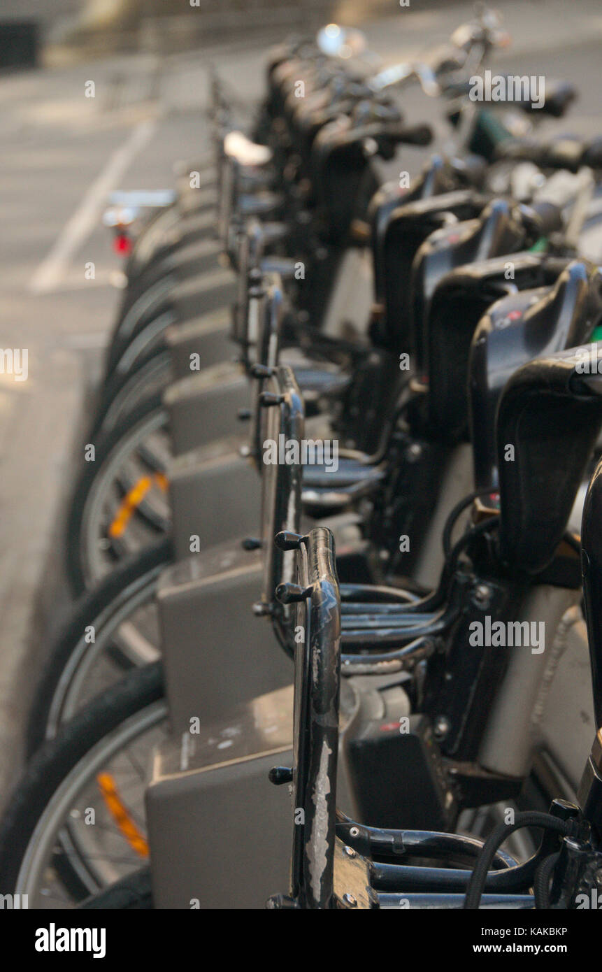 Bixi Bike Stand Commuter Sharded Bicycle Self Serve in Montreal, Quebec ...