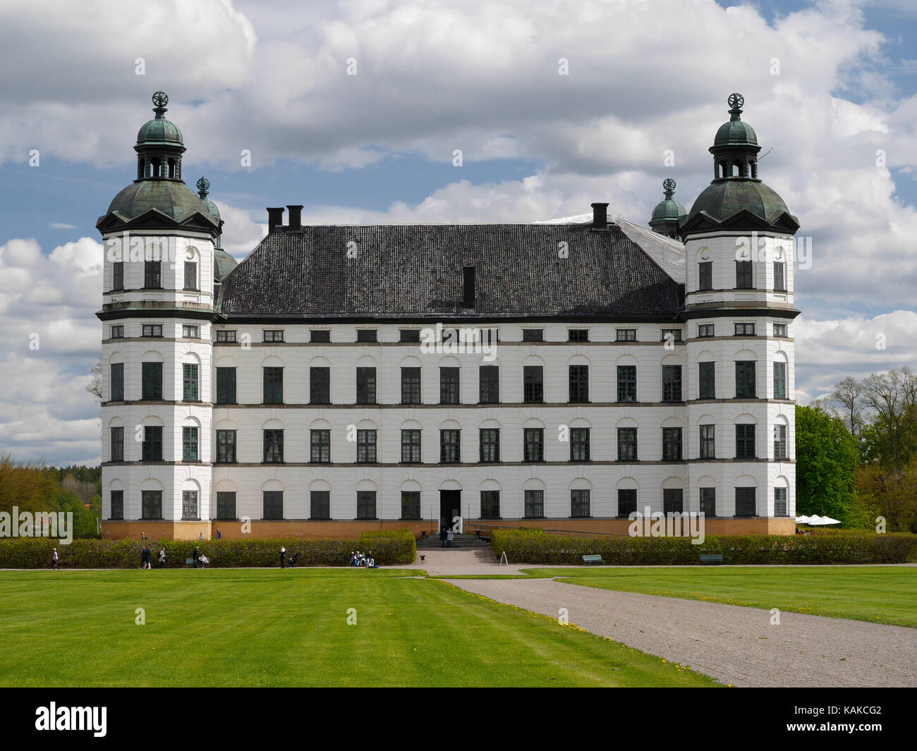 Skokloster Castle, built in the baroque style between 1654 and 1676 ...