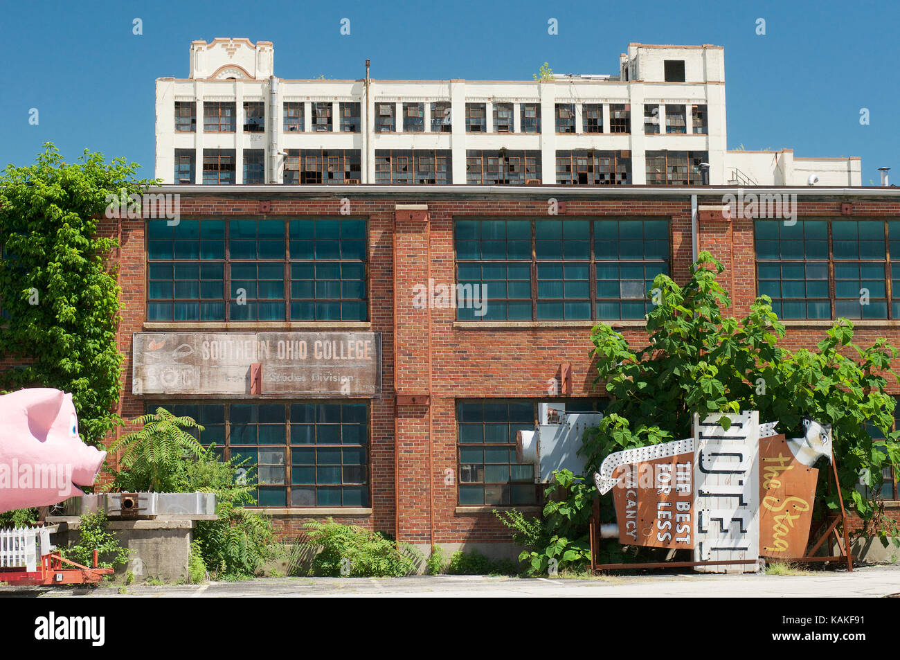 Signs at The American Sign Museum in Cincinnati, Ohio, USA Stock Photo ...