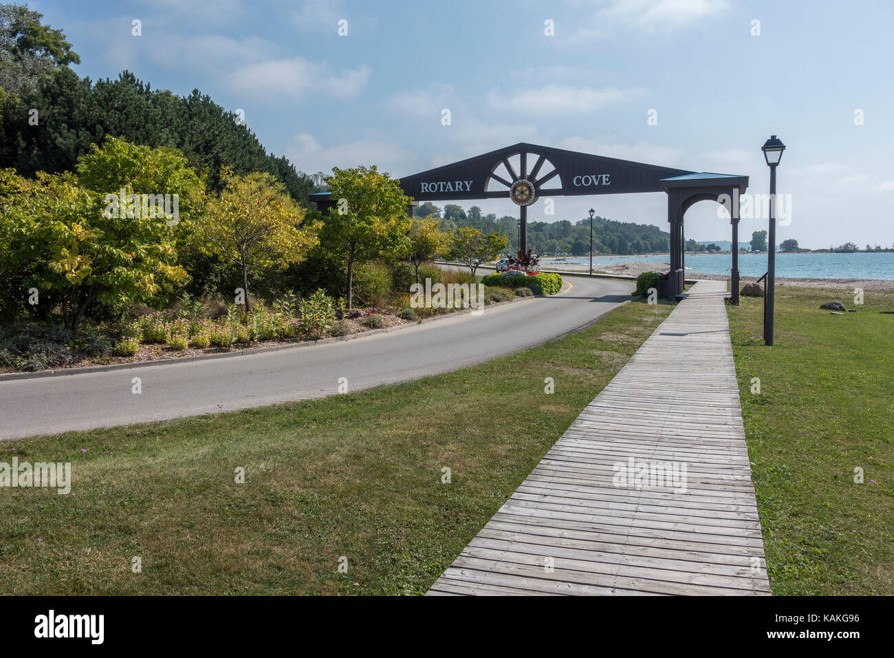 Rotary Cove On Lake Huron Shoreline A Popular Beach Destination In ...