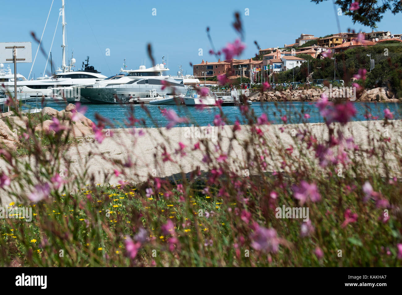 Porto Cervo bay Scenic views of Sardinia island, Italy Stock Photo - Alamy