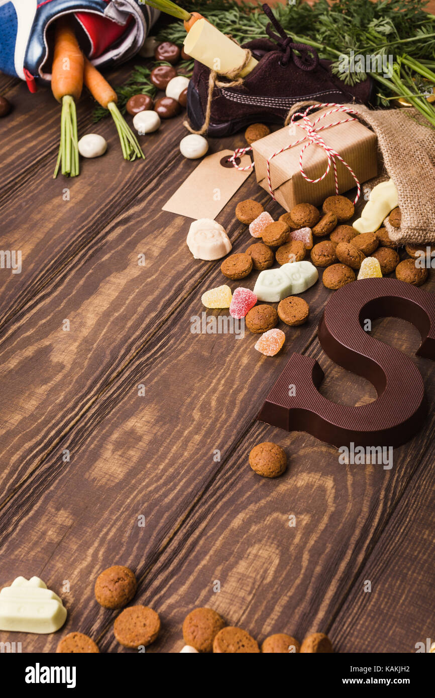 Dutch holiday Sinterklaas background Stock Photo - Alamy