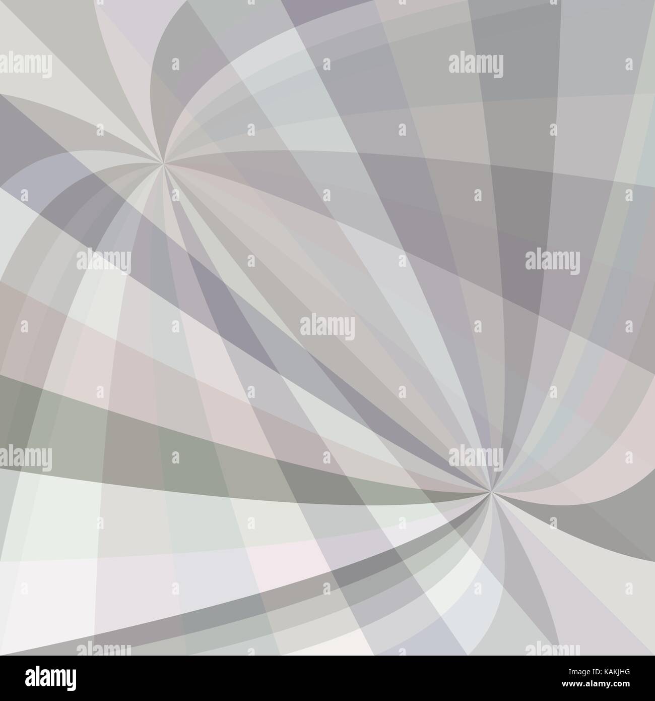 Grey curved ray burst background - vector design from swirling rays ...