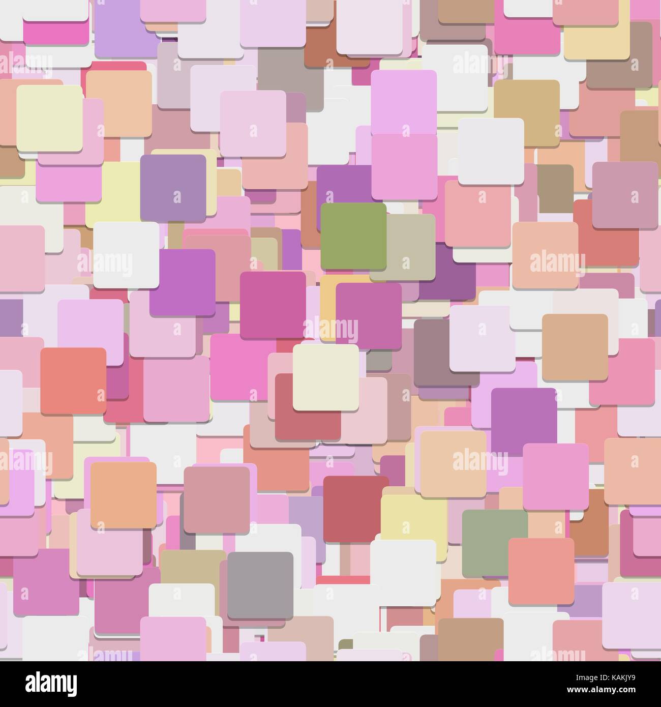 Seamless square pattern background - vector graphic design from colorful squares with shadow ...