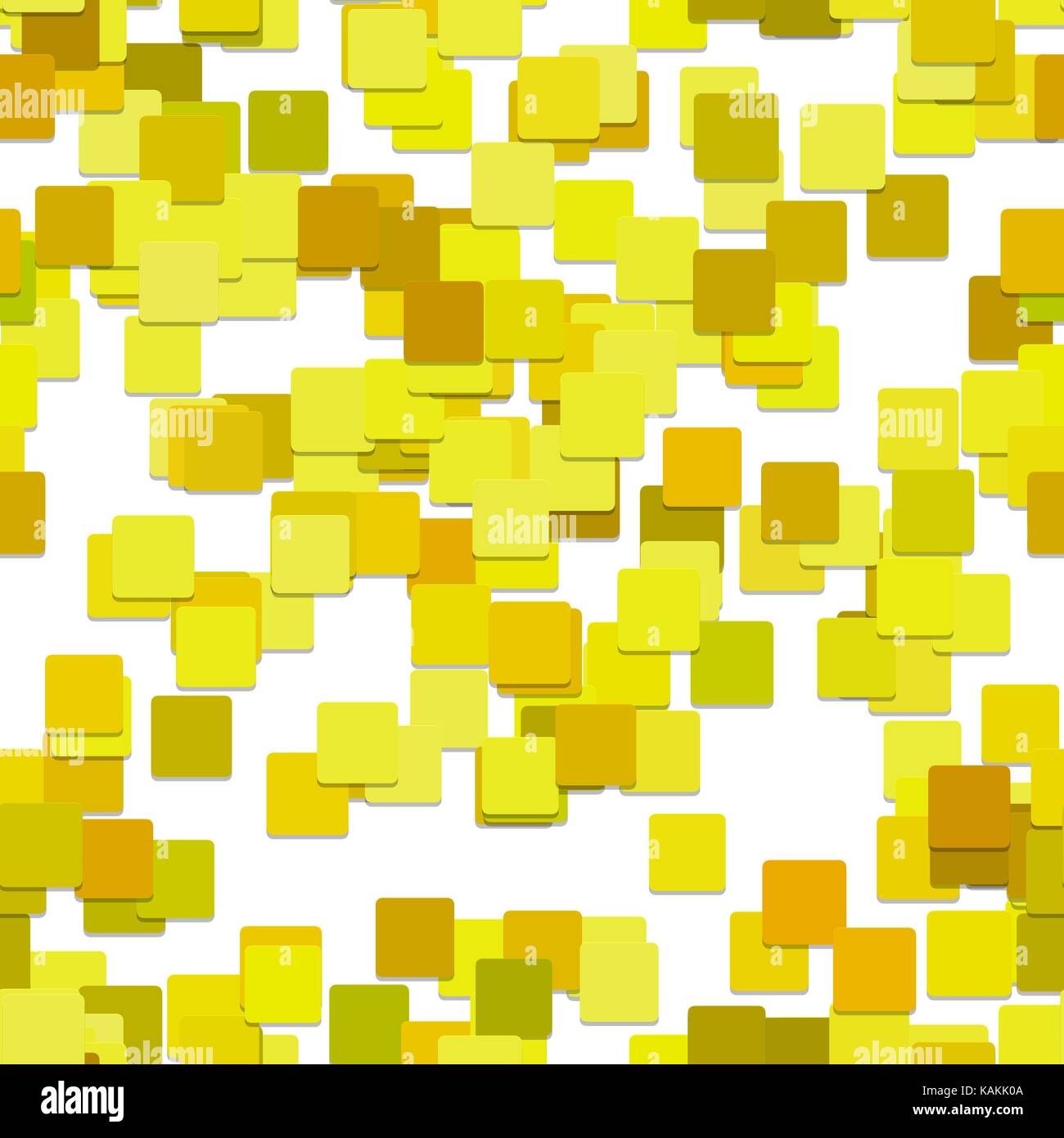 Seamless abstract square pattern background - vector design from yellow squares with shadow ...