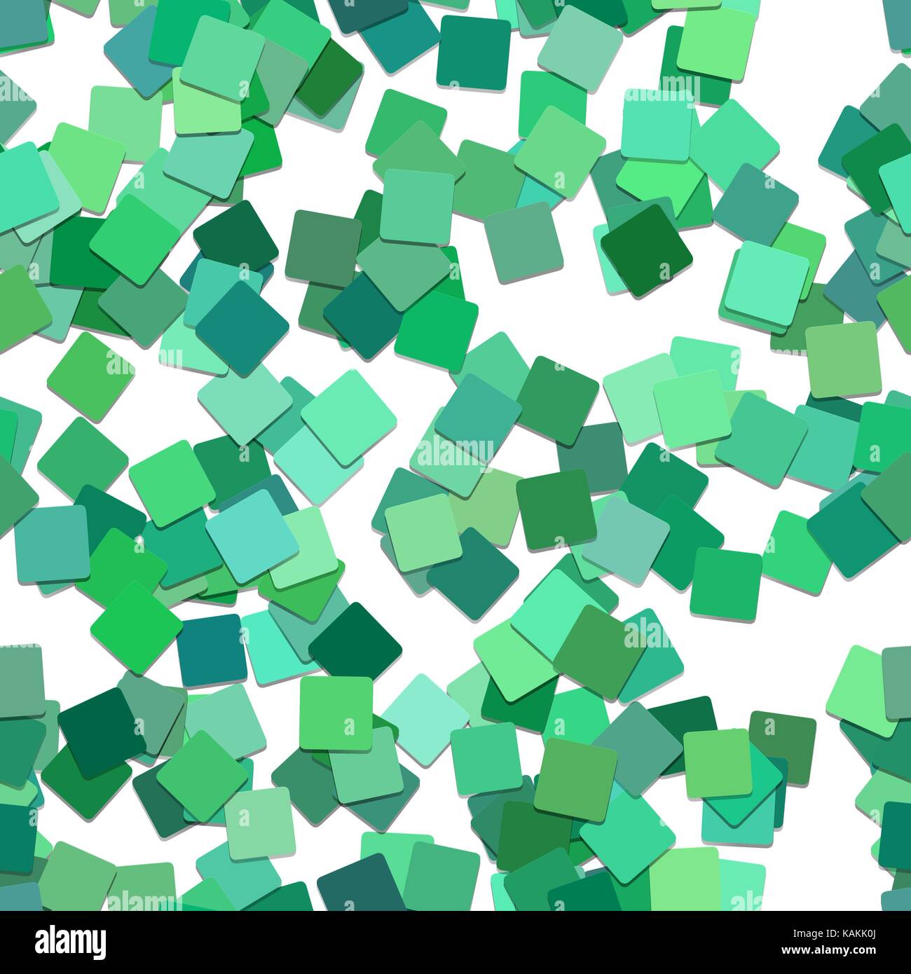 Seamless square pattern background - vector illustration from rotated squares in green tones ...