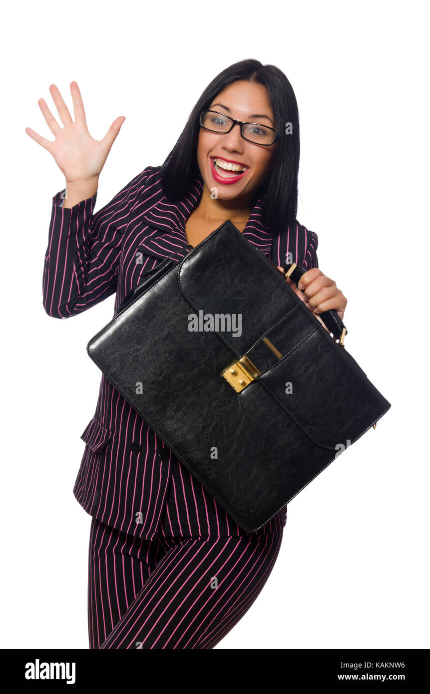 Woman businesswoman concept isolated white background Stock Photo - Alamy