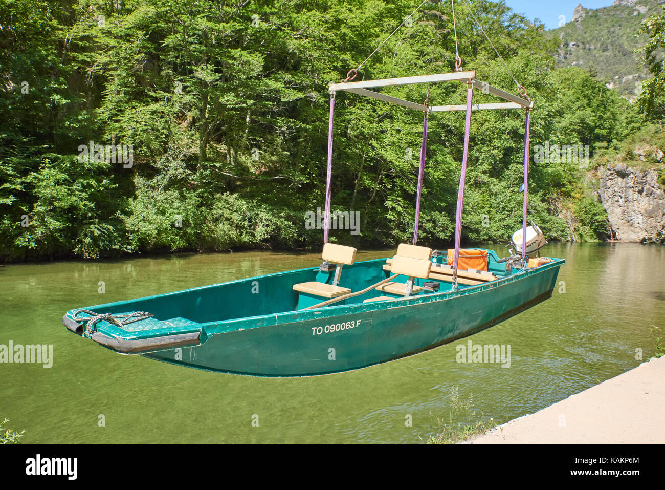 barge taken out of the water Stock Photo - Alamy