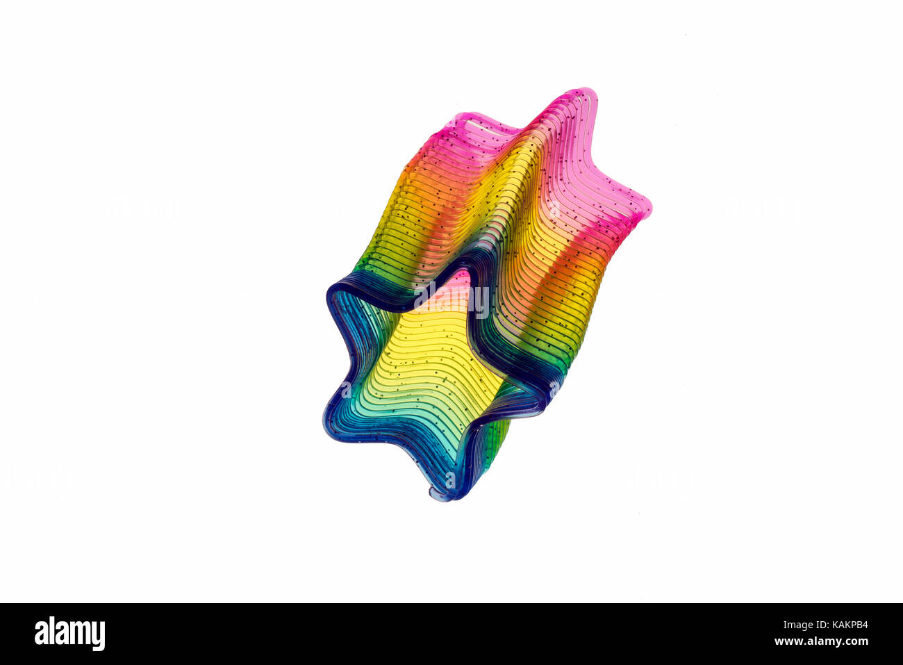 Rainbow color stars in 3d Stock Photo - Alamy