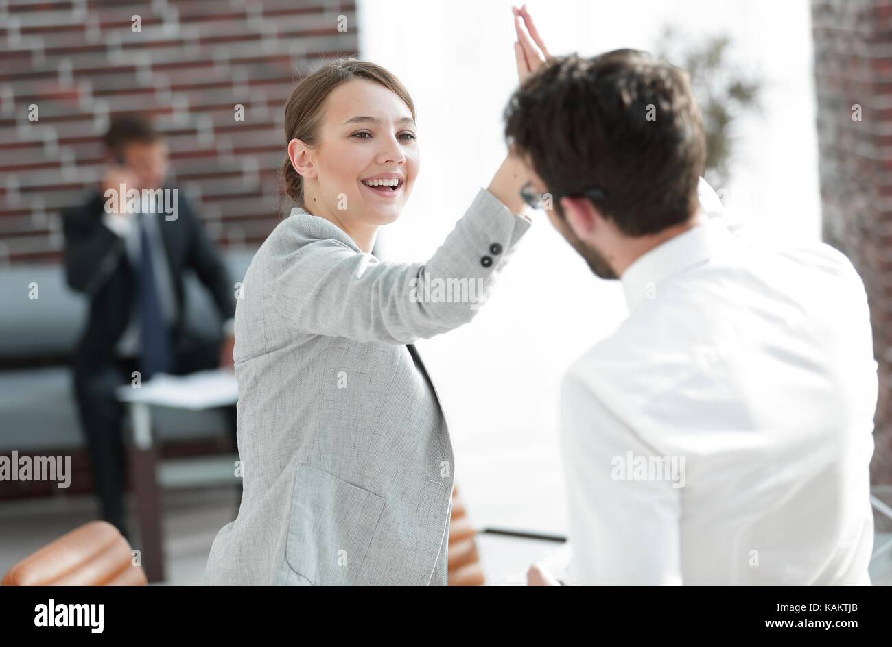 business colleagues clapping to show their success Stock Photo - Alamy