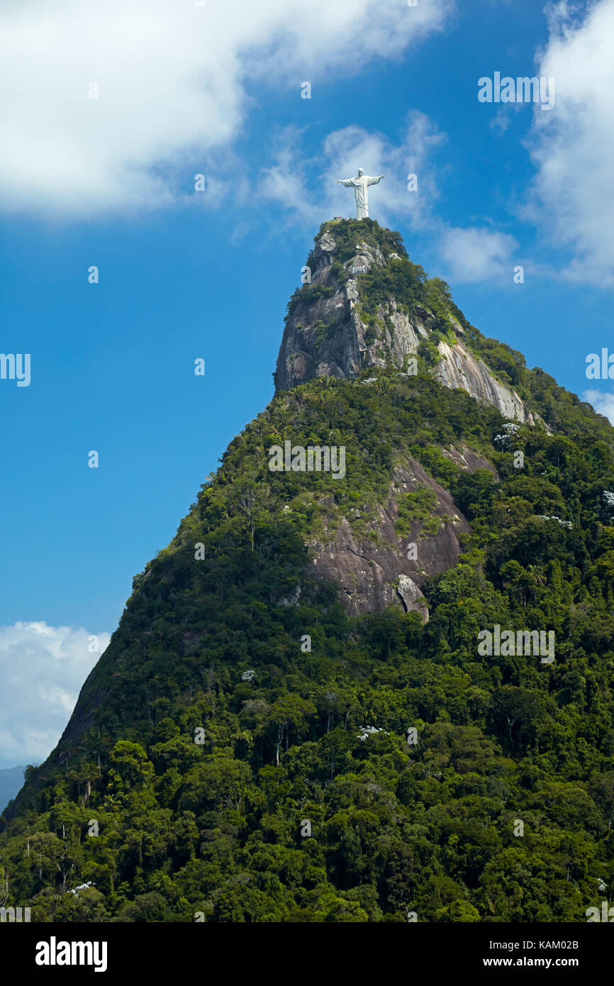 Statue of Christ the Redeemer atop Corcovado, Rio de Janeiro, Brazil ...