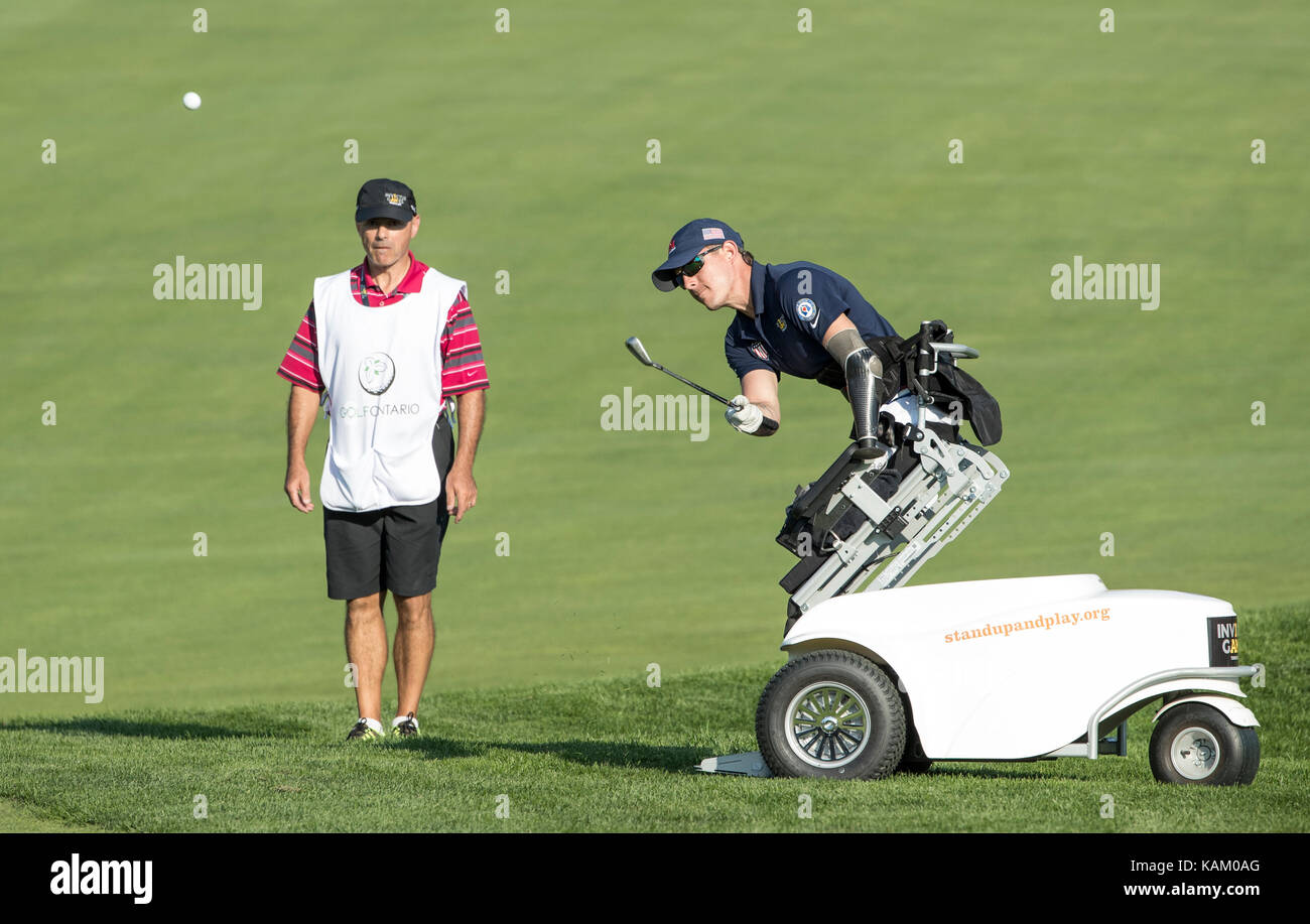 Mike Nicholson from team USA in action at St at St GeorgeÕs Golf Club ...