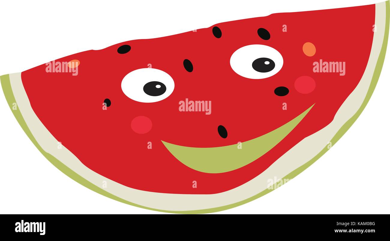 Isolated happy watermelon Stock Vector Image & Art - Alamy