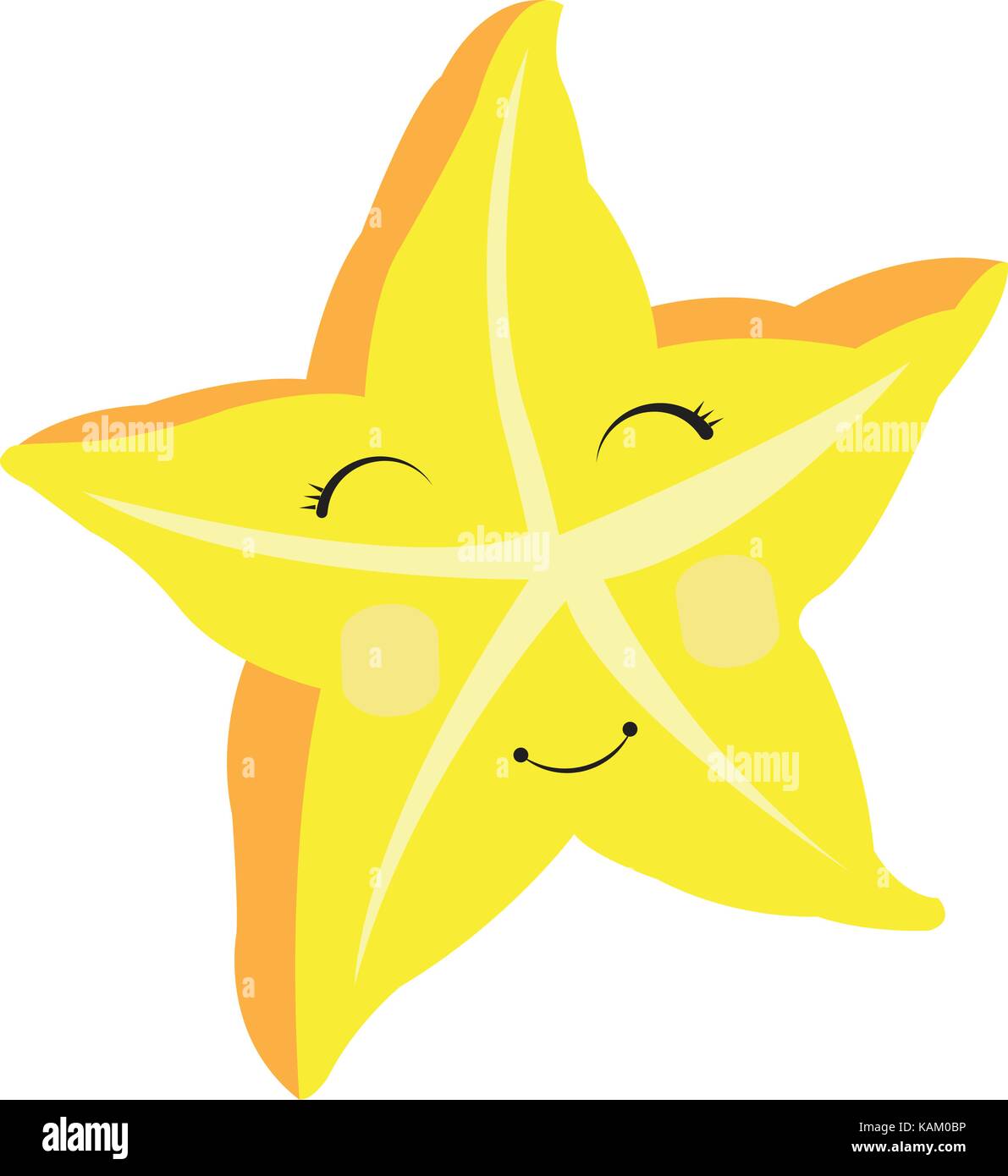 Isolated happy carambolo Stock Vector Image & Art - Alamy