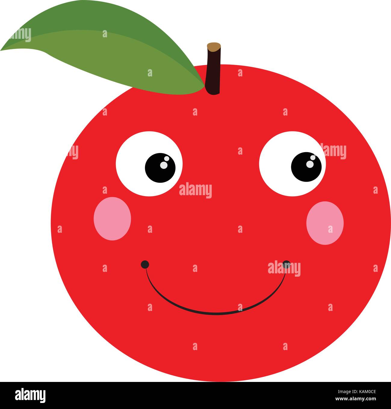 Isolated happy apple Stock Vector Image & Art - Alamy
