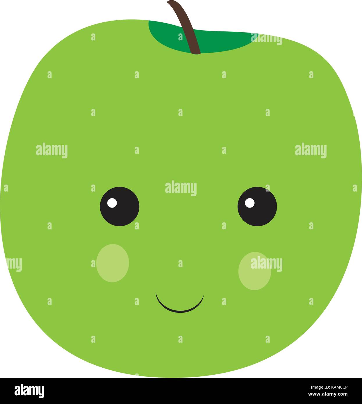 Isolated happy apple Stock Vector Image & Art - Alamy