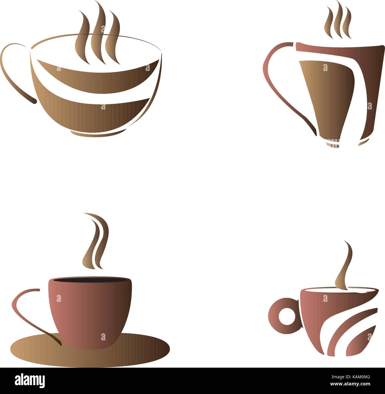 Set of coffee logos Stock Vector Image & Art - Alamy