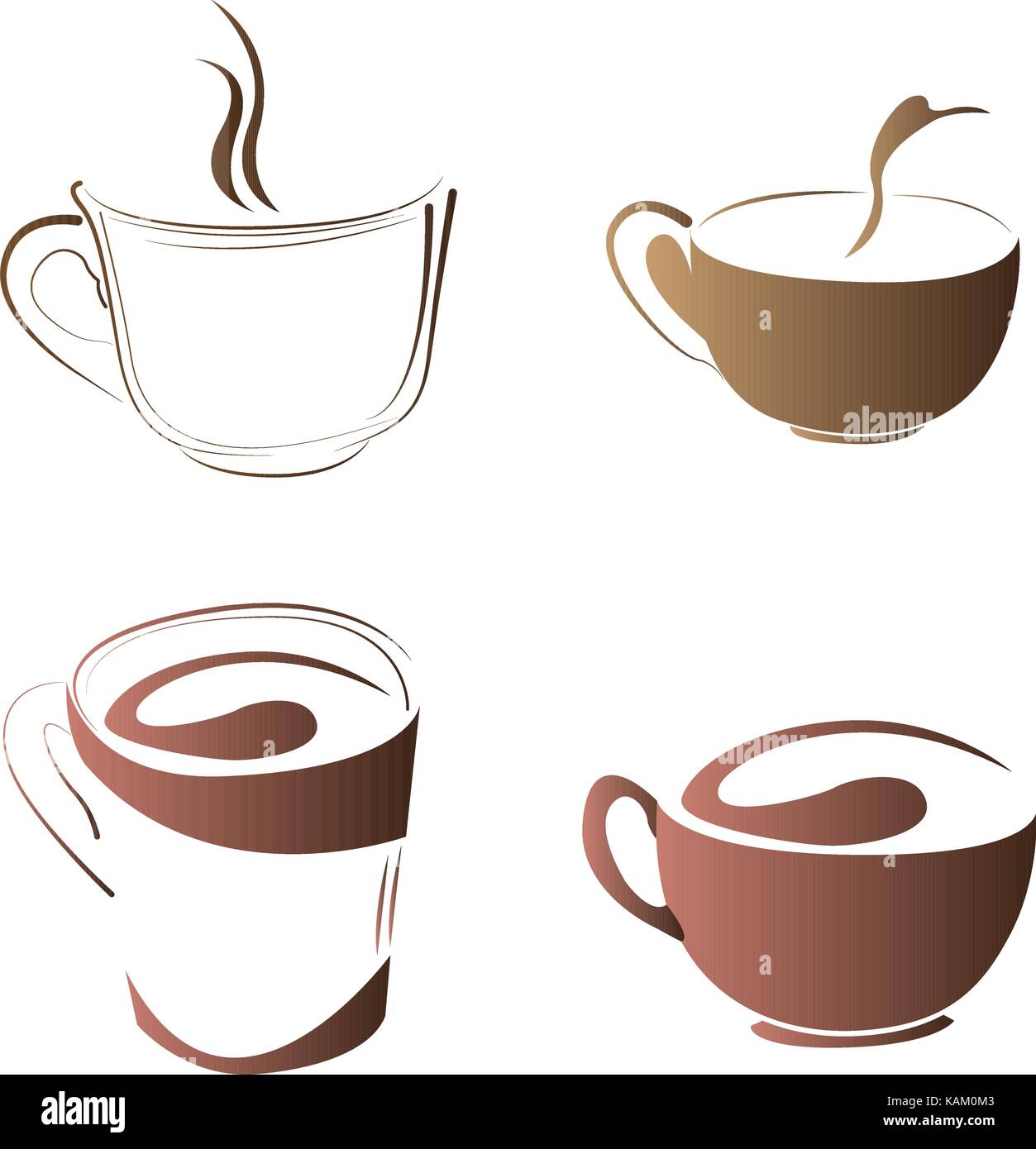 Coffee logos Stock Vector Images - Alamy