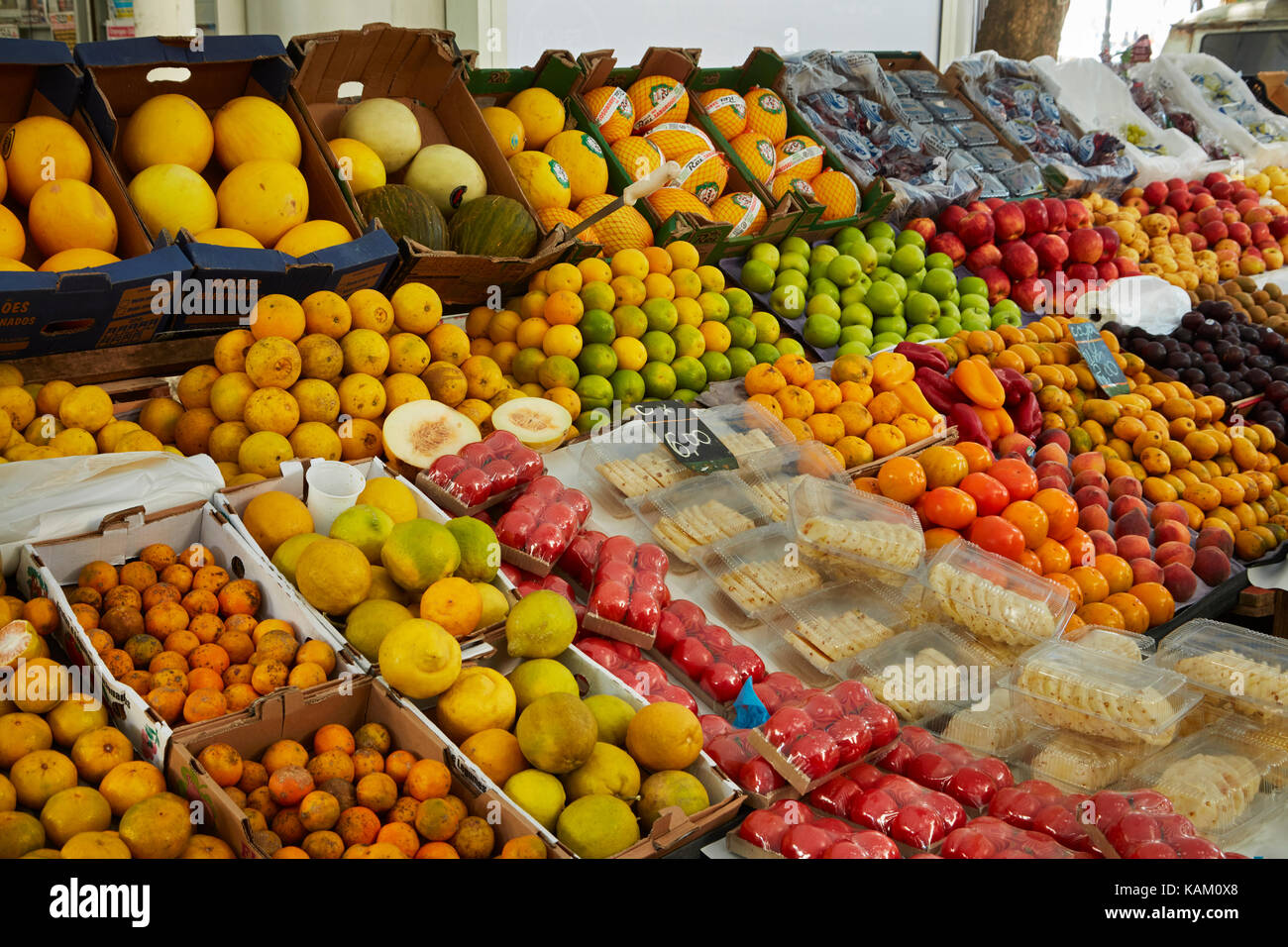 Produce market, Copacabana, Rio de Janeiro, Brazil, South America Stock ...
