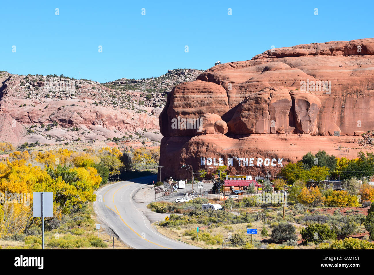 Hole in the Rock in Utah Stock Photo - Alamy