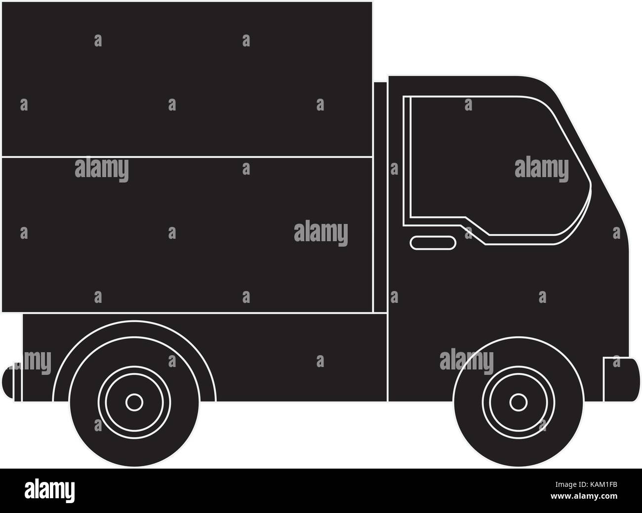 cargo truck icon Stock Vector Image & Art - Alamy